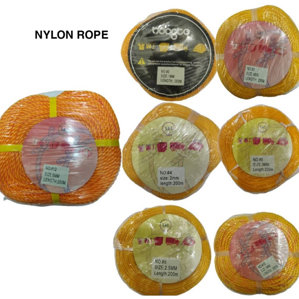 LUBID/NYLON ROPE 200 METERS (1ROLL) | Shopee Philippines