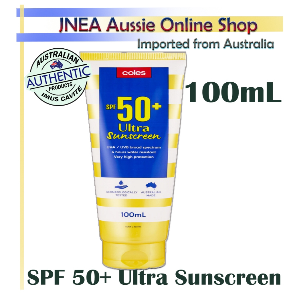 COLES ULTRA SUNSCREEN SPF 50+ UVA/UVB broad spectrum 100ml | Shopee ...