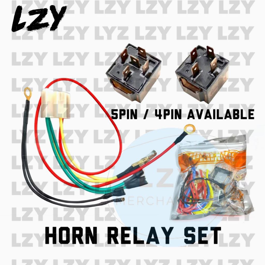 4PIN/5PIN Horn Relay Set with Socket and Harness Mini Driving Light ...