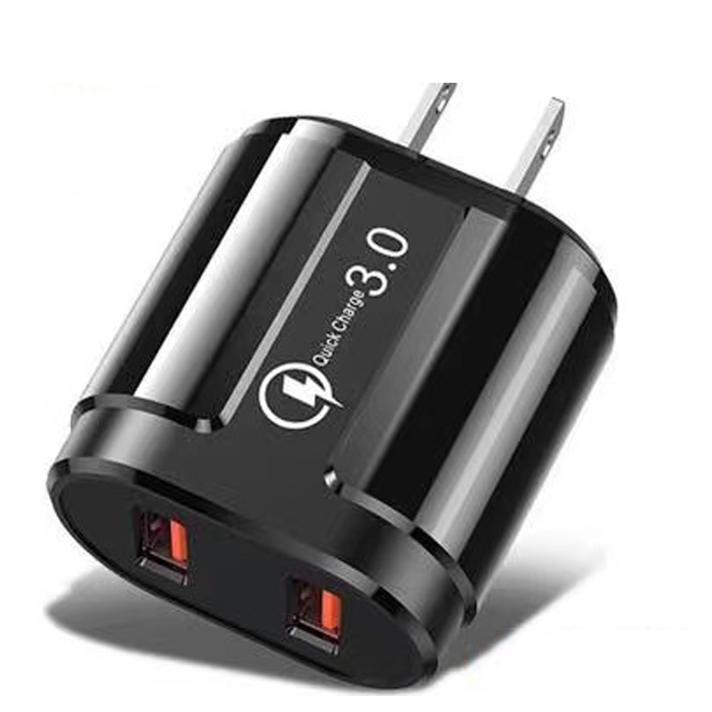 Dual Port Mobile Phone Charger Head USB Plug Power Adapter Smart Shunt ...