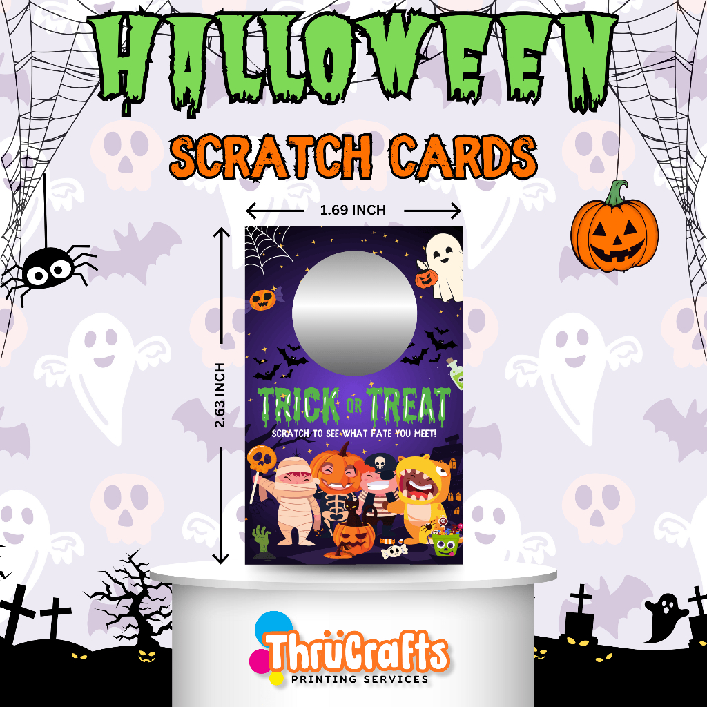 HALLOWEEN SCRATCH CARDS MESSAGE FIRST BEFORE CHECKOUT :) | Shopee ...