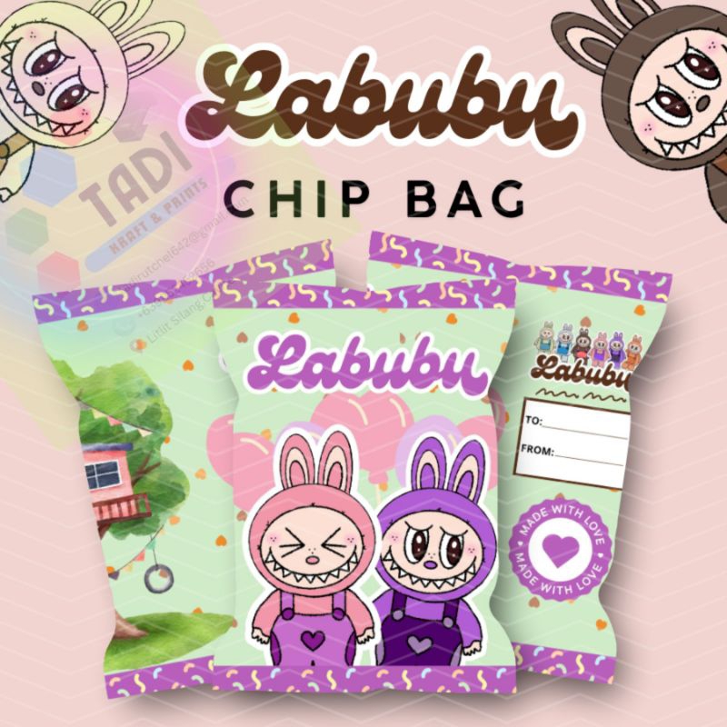 LABUBU MONSTER CUTE CHIP BAGS | Shopee Philippines