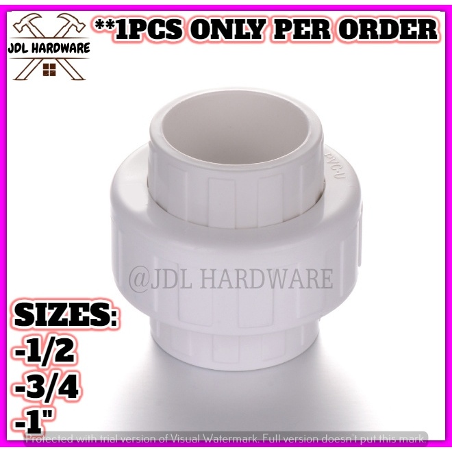 PPR-11 1PCS Plastic Union PVC Union Coupling Pipe Fitting PVC Slip ...