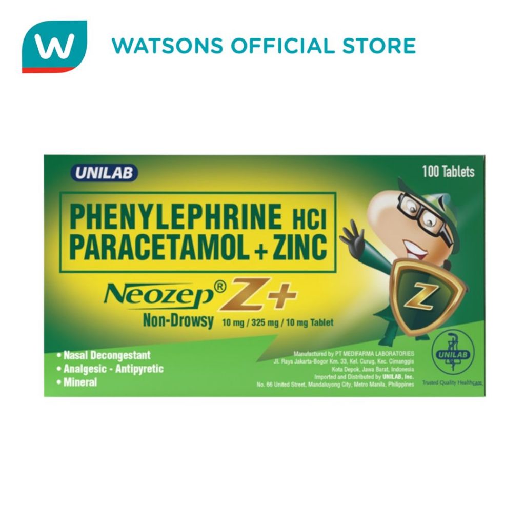 NEOZEP Z+ NON-DROWSY TABLET (Sold per piece) | Shopee Philippines