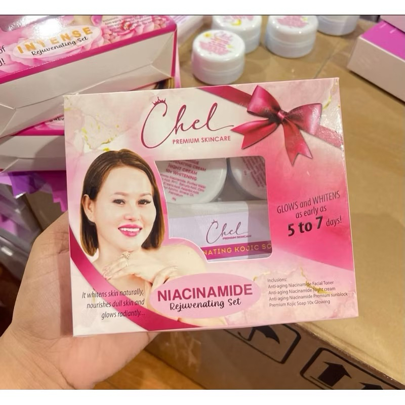 CHEL NIACINAMIDE REJUVENATING SET WITH FREE LIPTINT | Shopee Philippines