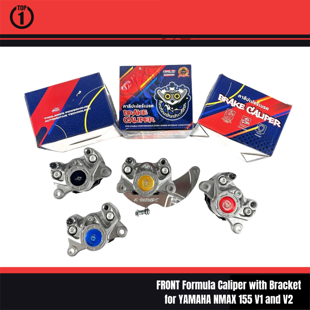 TOP1 RACING 1 PC FRONT Formula Caliper TRC with Bracket for YAMAHA NMAX ...