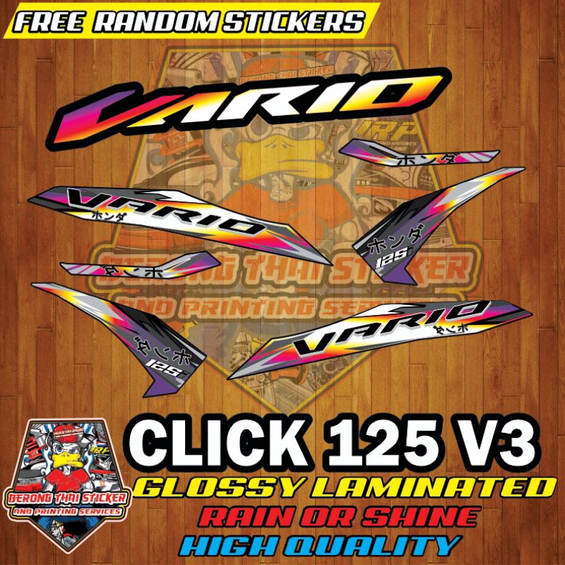 Honda Click 125 v3 Vario Sticker Decals | Shopee Philippines