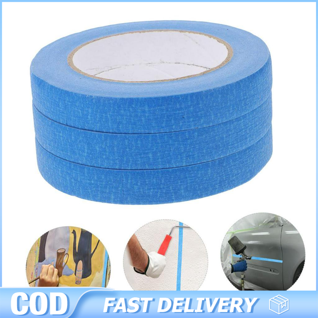 Blue Painters Masking Tape, 30mm/ 1.18IN x50M/164FT Crepe Paper Auto ...