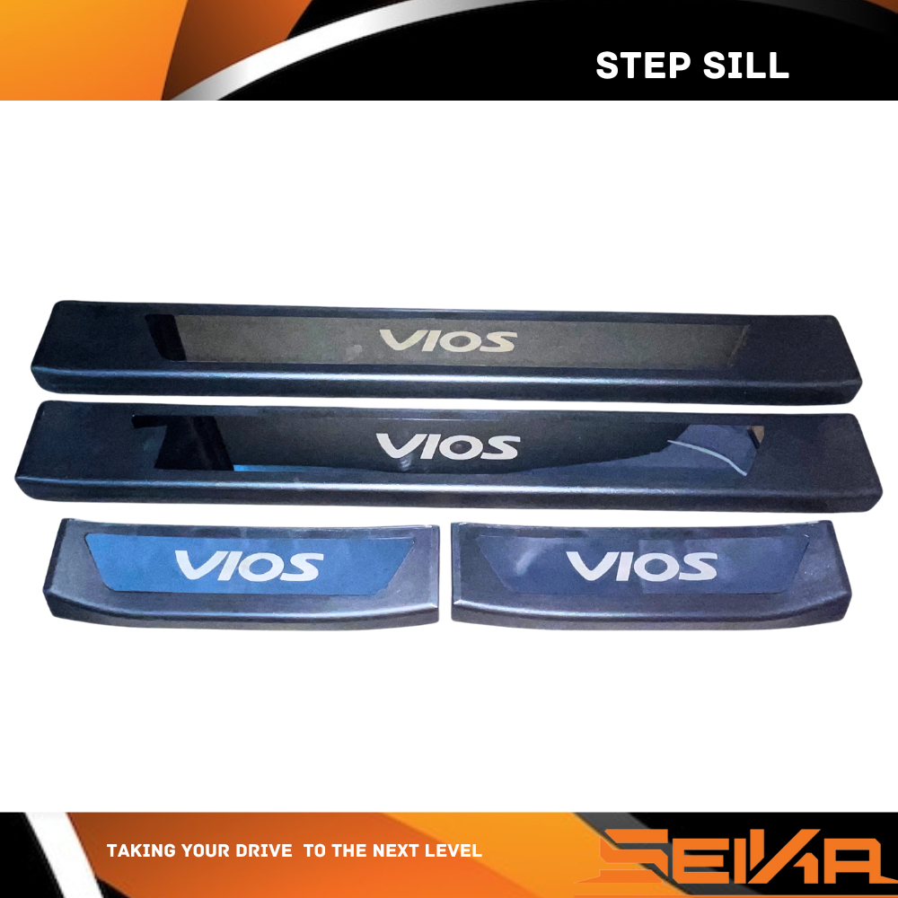 Toyota Vios 2014-2024 Side Step Sill / Door Sill Plate | Shopee Philippines