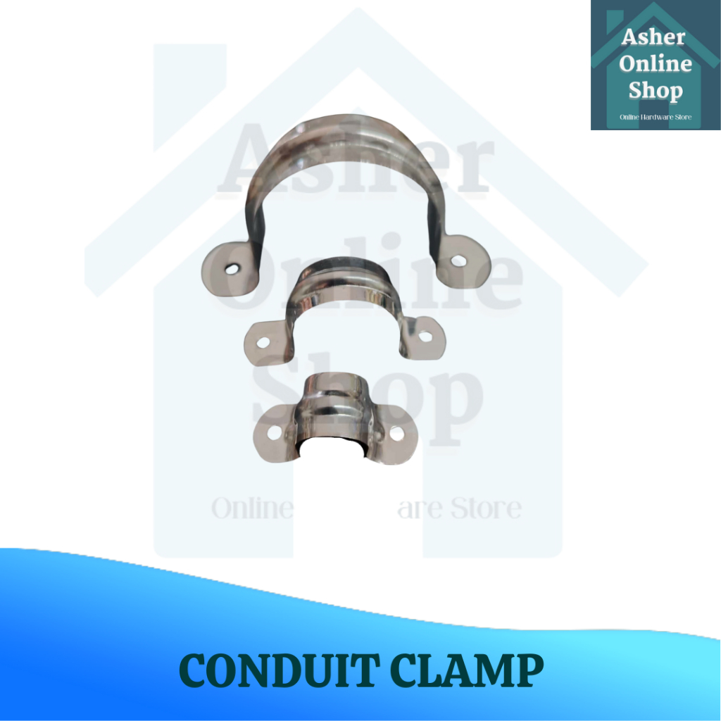 Stainless (SUS 201) Conduit Clamp (Size: 0.5, 0.75, 1, 1.25, 1.5, 2 ...