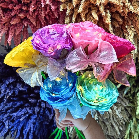 Debut 18 Roses with Fairy Light / 7 Roses Birthday Dance Made with Real ...