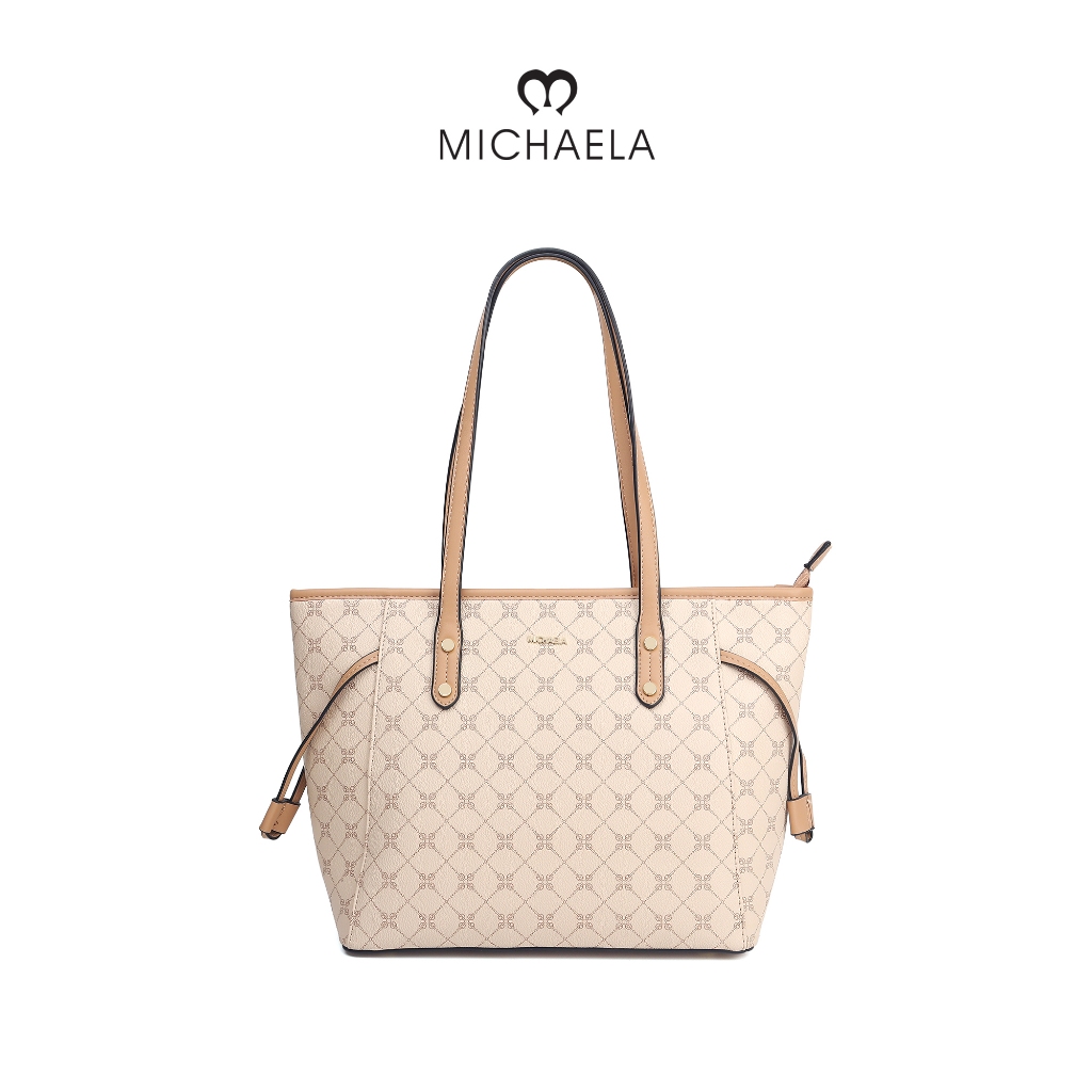 MICHAELA Oversized Checkered Tote Bag 15.7'' Stylish Spacious for ...