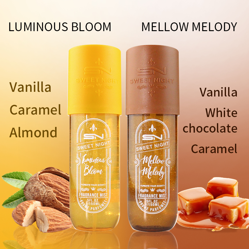 SWEET NIGHT Body Mist mellow melody Perfume 150ml for women men long lasting fruity scent ...