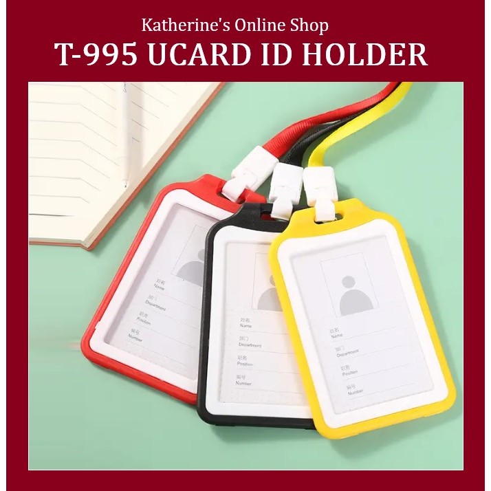 T-995V UCARD BICOLOR TRANSPARENT CARD HOLDER ID CARD HOLDER | Shopee ...