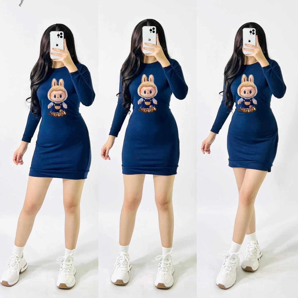 KR G38 SHANTEL LABUBU LONGSLEEVE DRESS Size: Fit to small - large ...