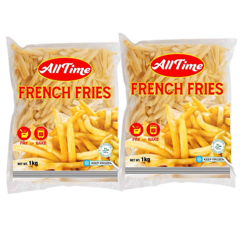 2 PACKS All Time French Fries 1 kilo x 2 | Shopee Philippines