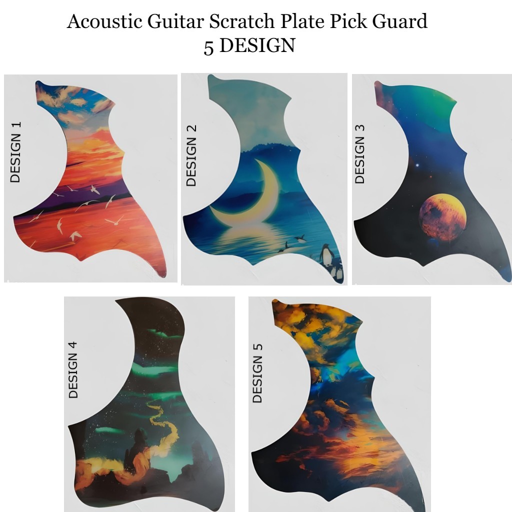 Acoustic Guitar Scratch Plate Pick Guard Available in 5 Design | Shopee ...