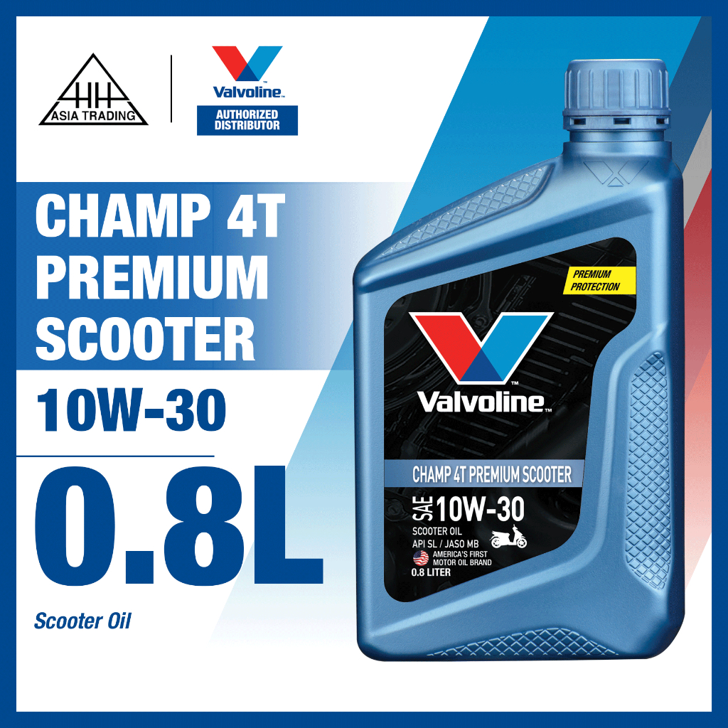 Valvoline Champ 4T Premium Scooter 10W30 0.8l | Shopee Philippines