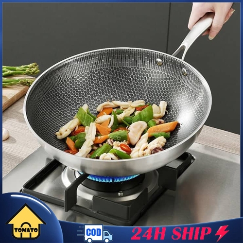 High quality stainless steel flat bottom frying pan stainless steel ...