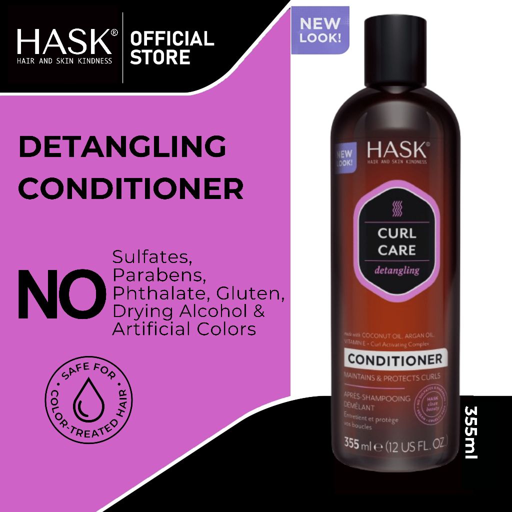 Hask Curl Care Detangling Conditioner 355 ml | Shopee Philippines