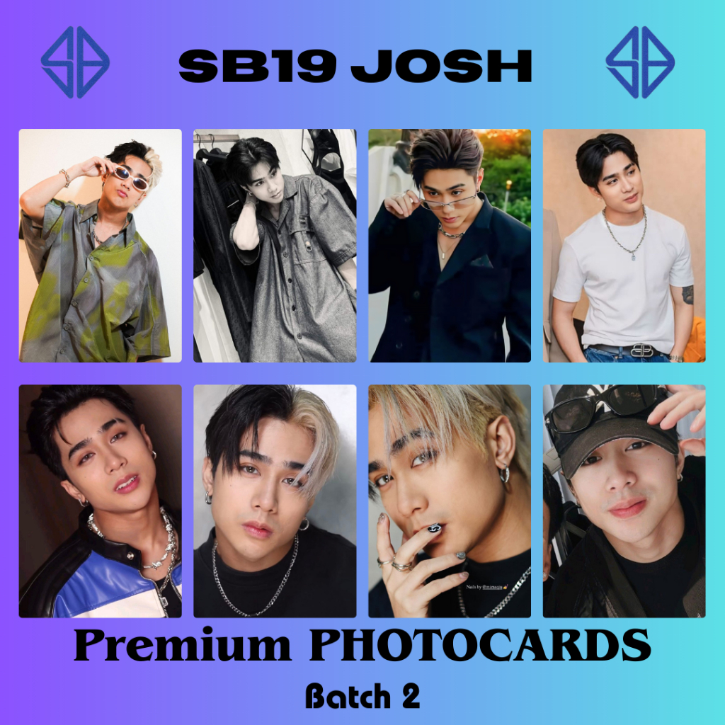 SB19 JOSH Premium Photocards (Batch 2) / Front Only / Matte Finish / 60 ...