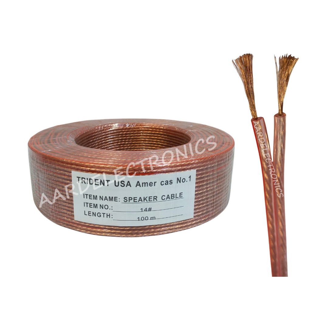 TP-14 Speaker Wire Trident (1Roll 100M) Speaker Cable | Shopee Philippines