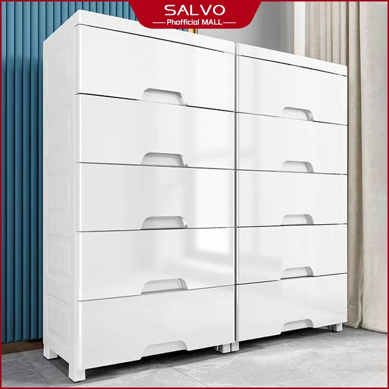 SALVO Multi-Layer 36CM Wide Drawer Plastic Drawer Cabinet Organizer For ...