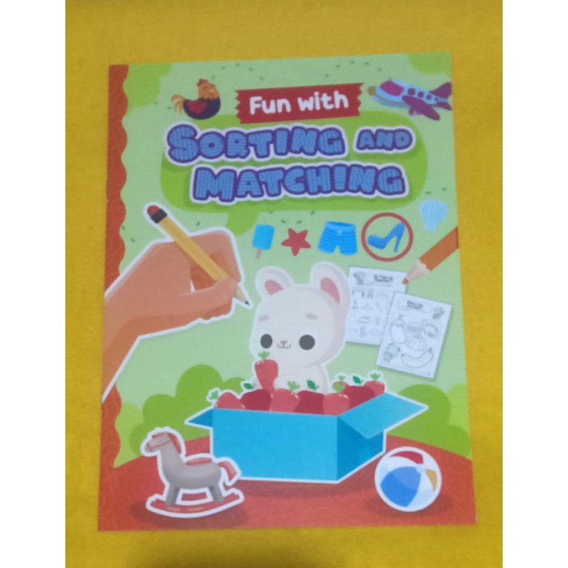 ACTIVITY BOOK for kids - Fun with SORTING and MATCHING | Shopee Philippines