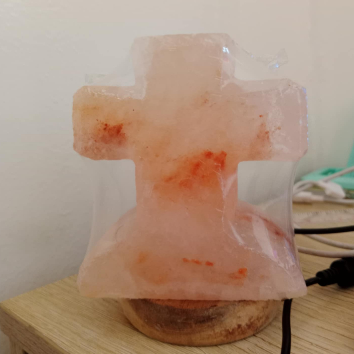 Himalayan Salt Lamp Cross (Changing colors) | Shopee Philippines