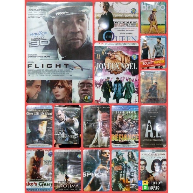 Vintage Random Preloved Movie DVD Disc Clear Copy/Class A {ASSORTED} 10 ...