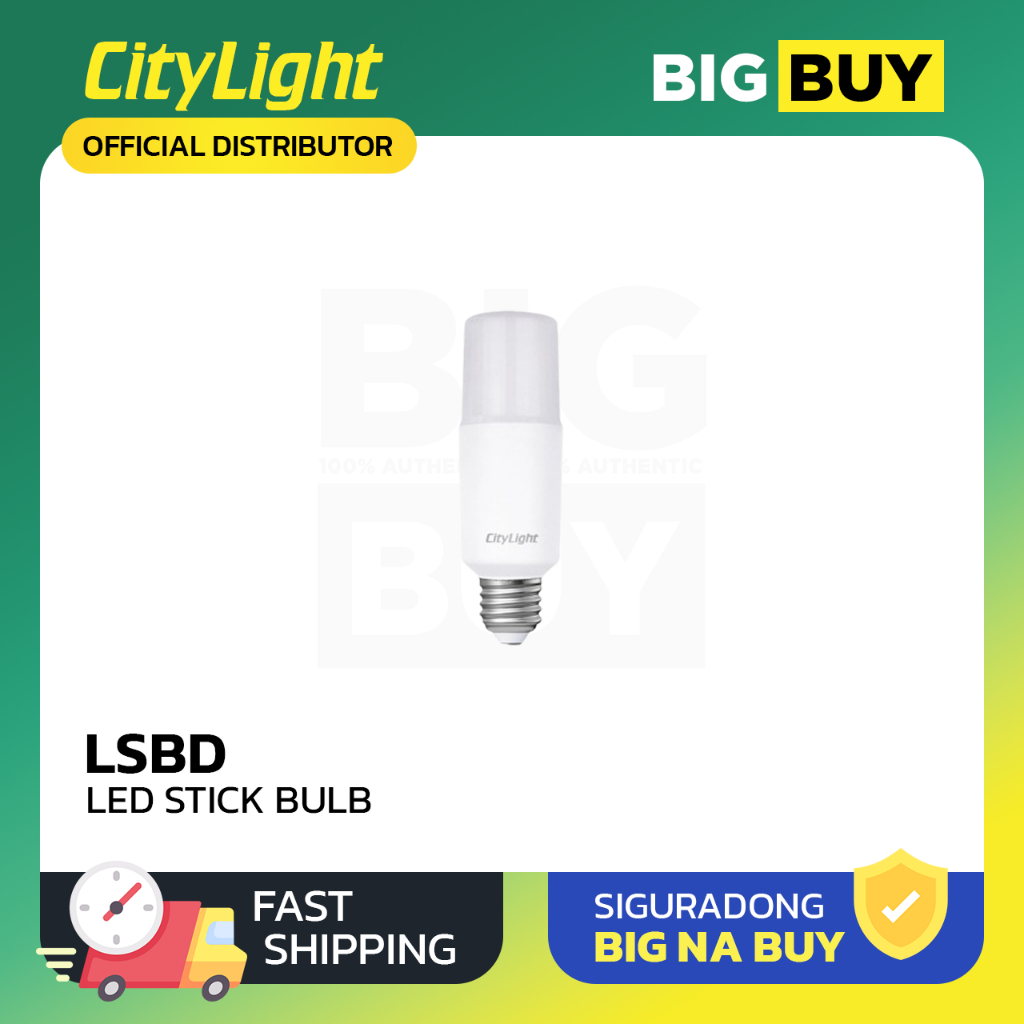 CityLight - LED Stick Bulb Tubular Pin Lamp - 6W, 9W, 12W, 15W (Watts ...
