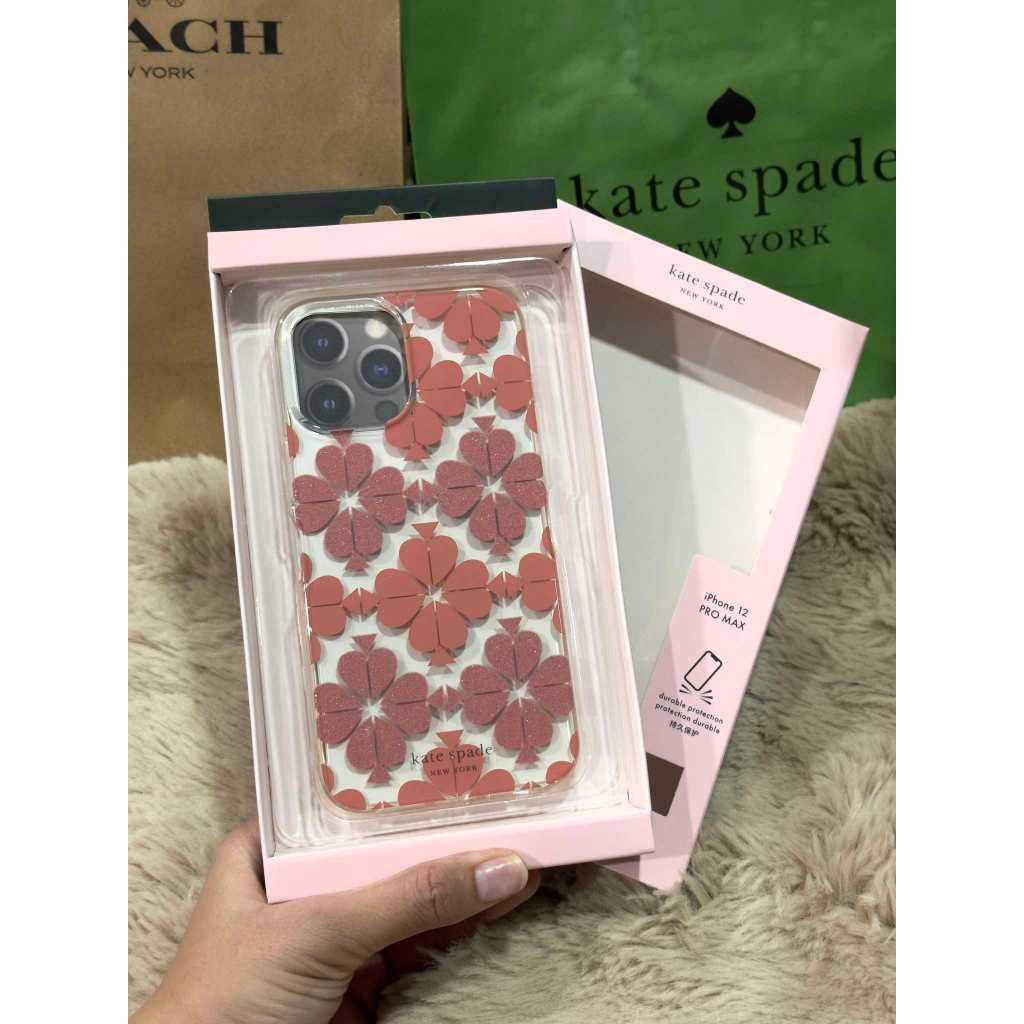 Original Kate Spade Tonal Spade Flower iPhone 12 Pro Max Case | Shopee ...