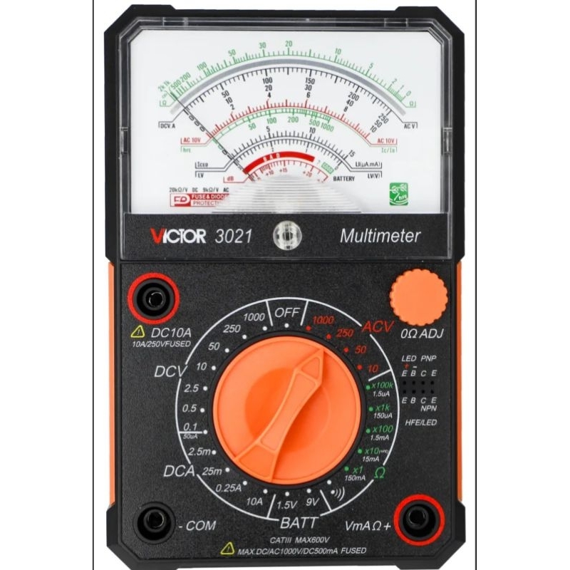 Multi-Tester AC/DC Analog tester 100k ohms Victor Brand heavy duty ...