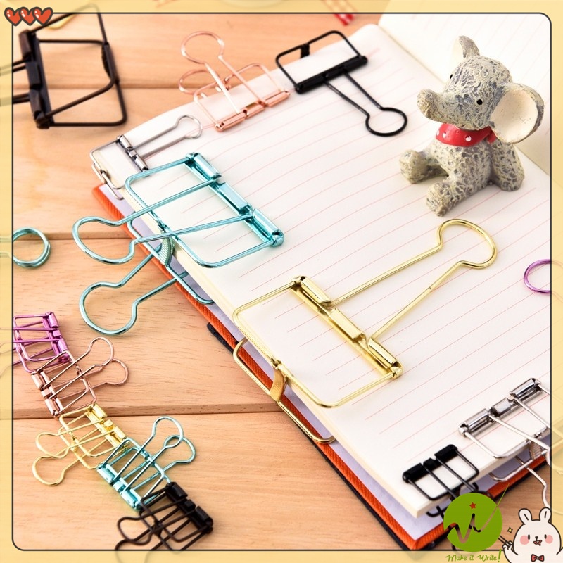 Colored metal binders clip hollow metal storage binders study binders ...