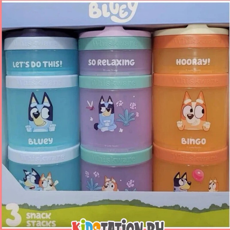 Whiskware Disney Combo Snack Containers 3PK - Bluey | Shopee Philippines
