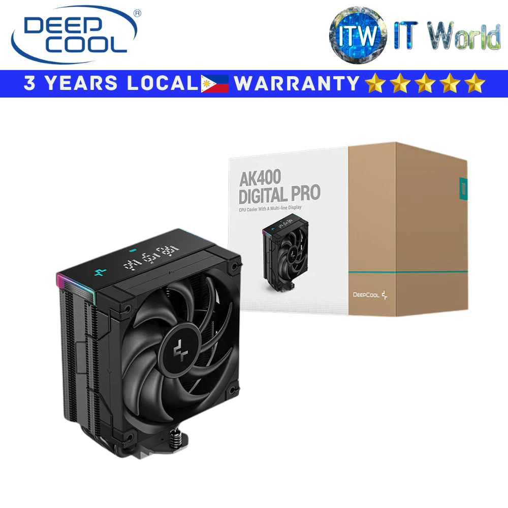 Deepcool CPU Cooler Fan AK400 Digital PRO Air Cooler Fluid Dynamic ...