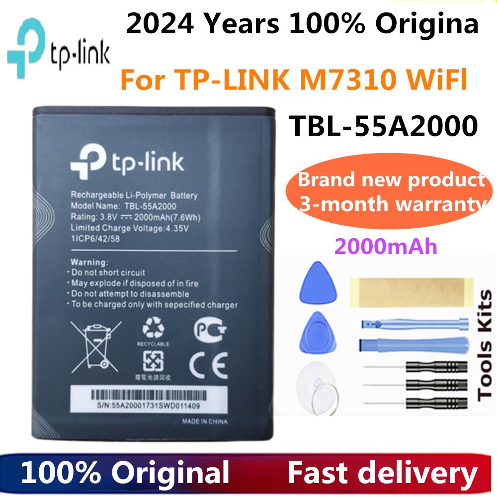 Original Tbl 55a2000 For Tp Link M7310 Wifi Router Battery Replacement 2000mah 3 Month Warranty