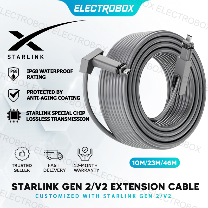 Starlink Internet Kit for Satellite V2 Starlink Cable Extension Cord ...