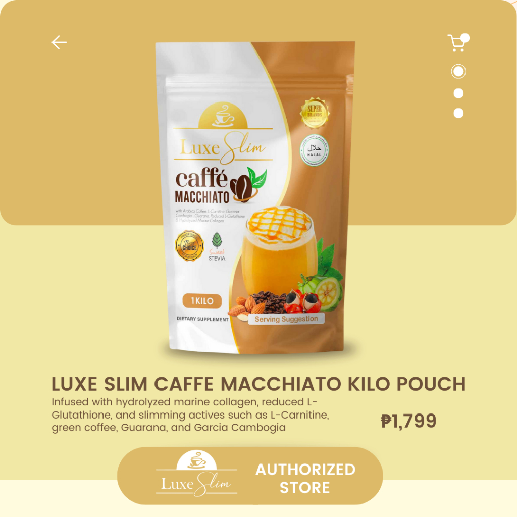 Luxe Slim Caffe Macchiato | KILO POUCH | Shopee Philippines