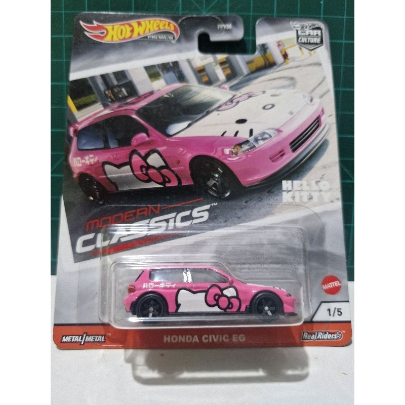 Hot wheels premium honda civic eg hello kitty | Shopee Philippines