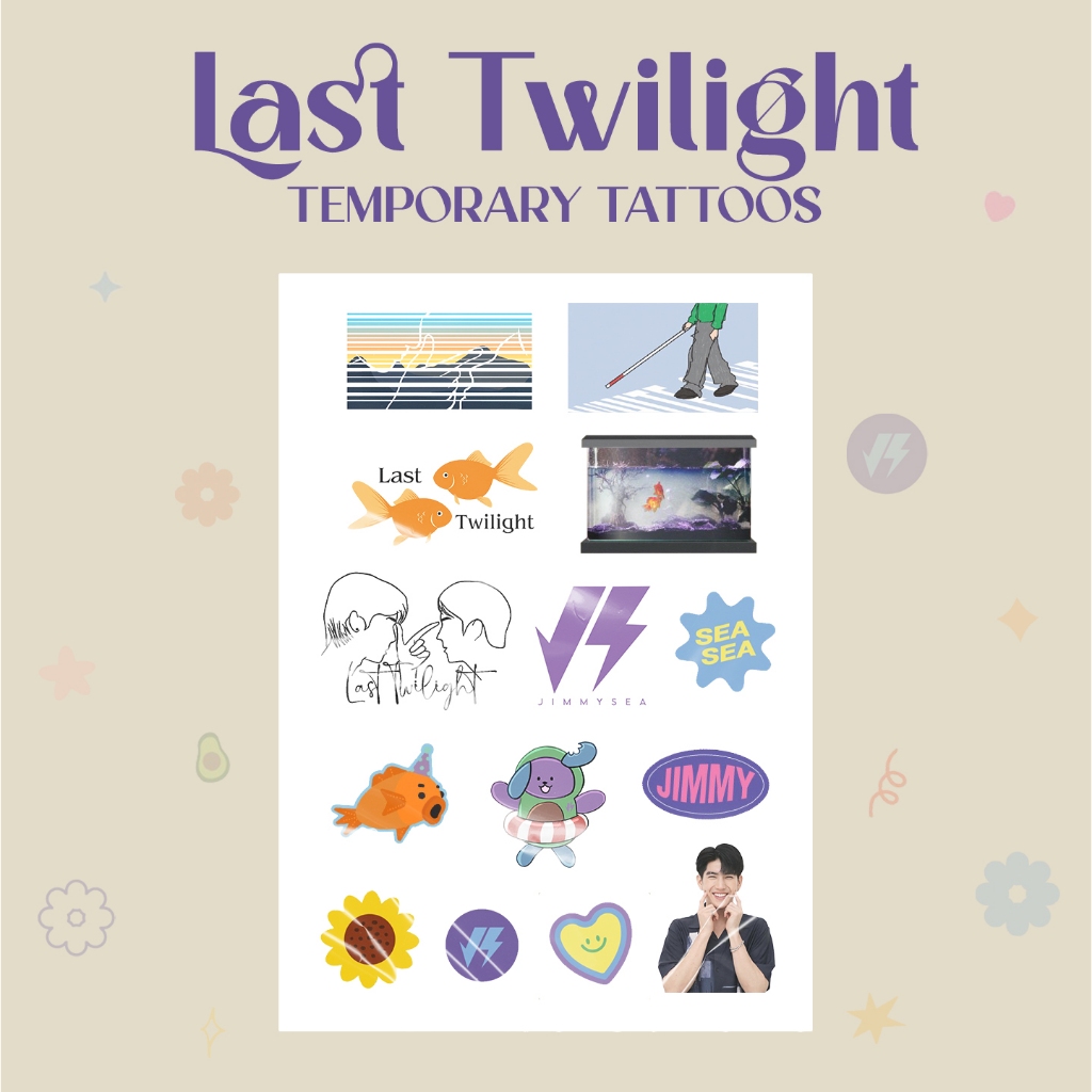 Last Twilight Temporary Tattoos | JimmySea | Day Mhok | Shopee Philippines