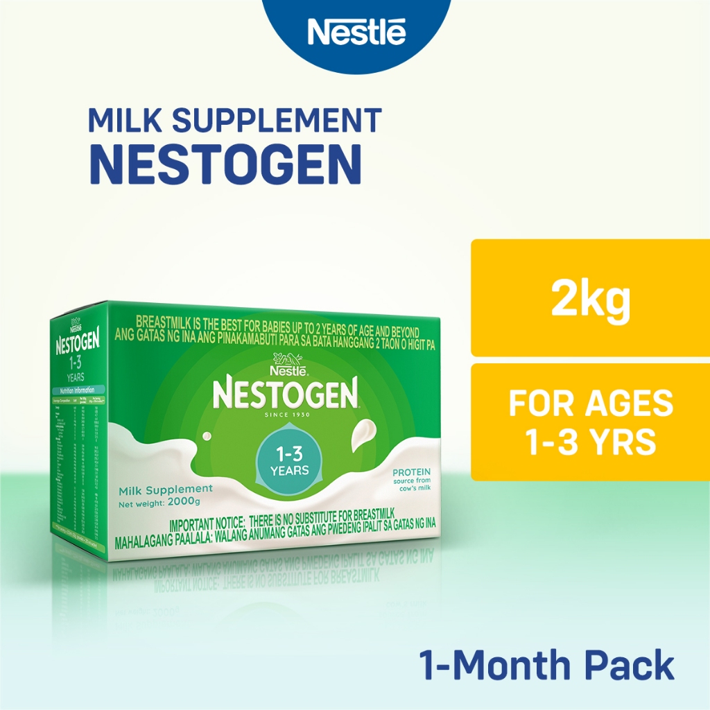 NESTOGEN 1-3 Years Milk Supplement for Children 2kg | Shopee Philippines