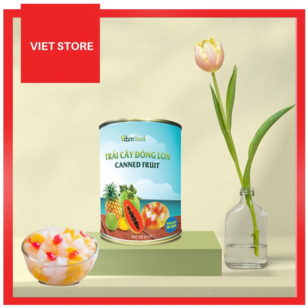 Viet Store Dann Food Canned Fruit, Rambutan with Pineapple & Longan in ...
