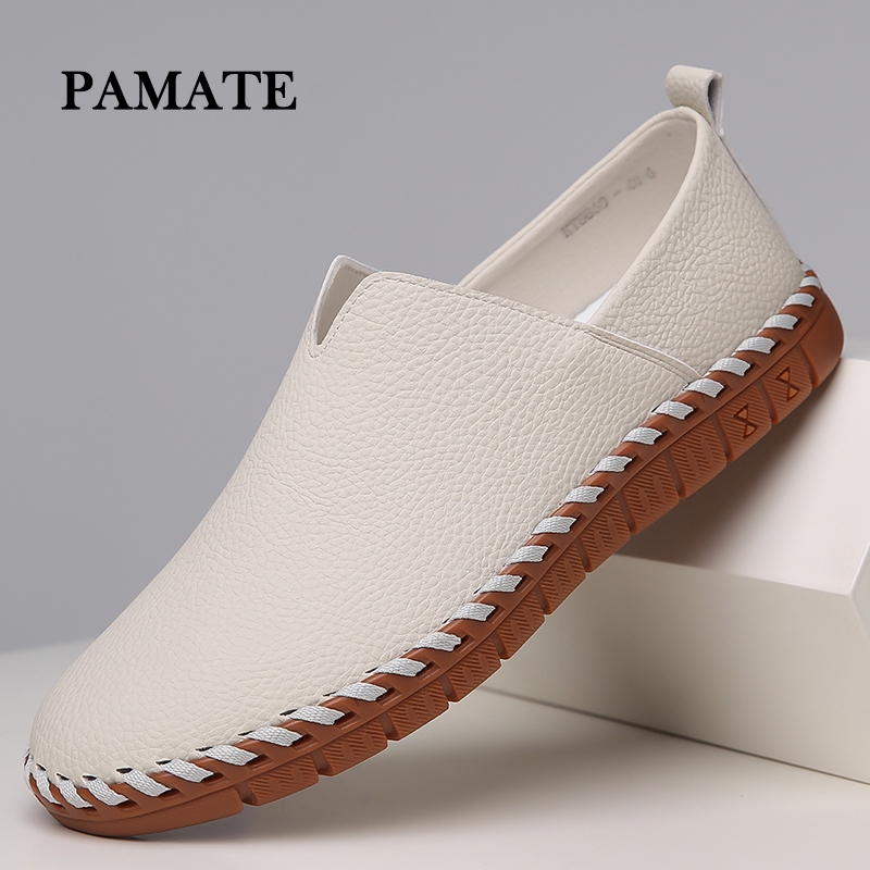 [PAMATE] Men's Casual Leather Shoes/Imported Work Shoes/Outdoor Style ...