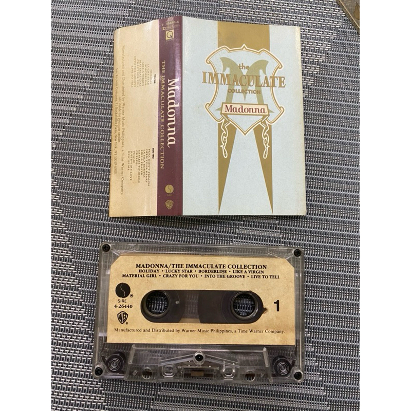Madonna - The Immaculate Collection - Philippines Original Pop Music Album Cassette Tape ...