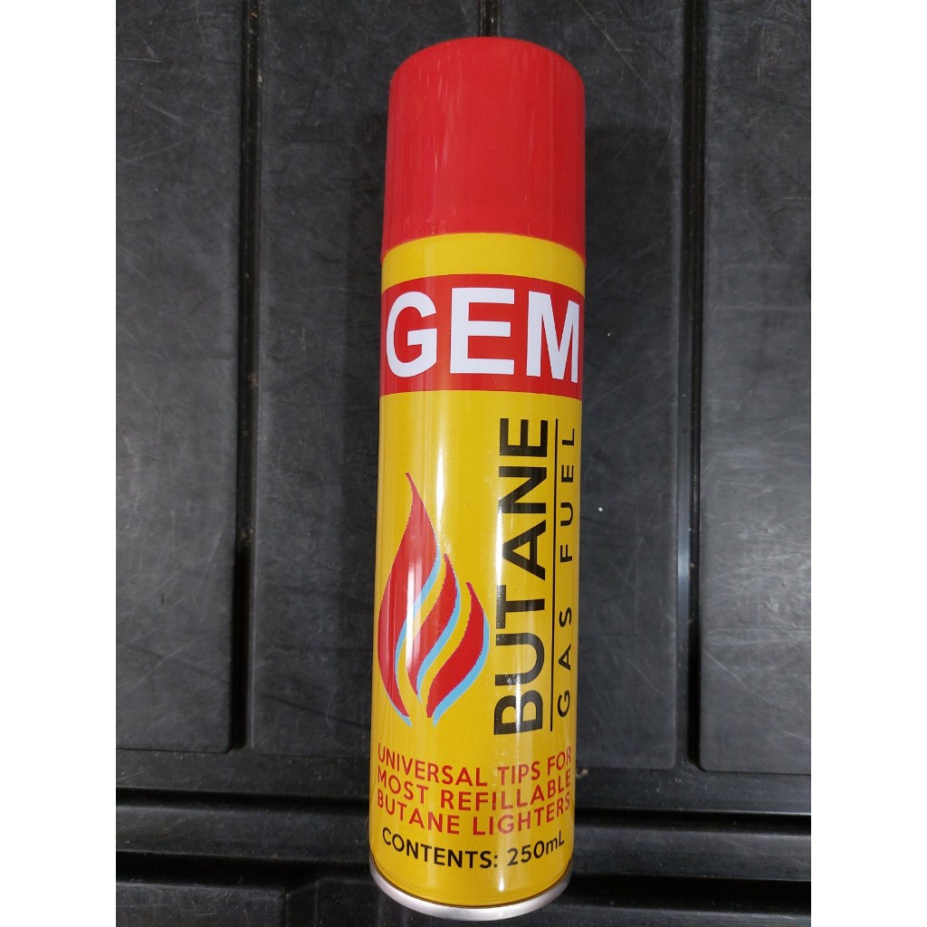 GEM 250ml BIG , GAS FUEL Butane For Refill Lighter | Shopee Philippines