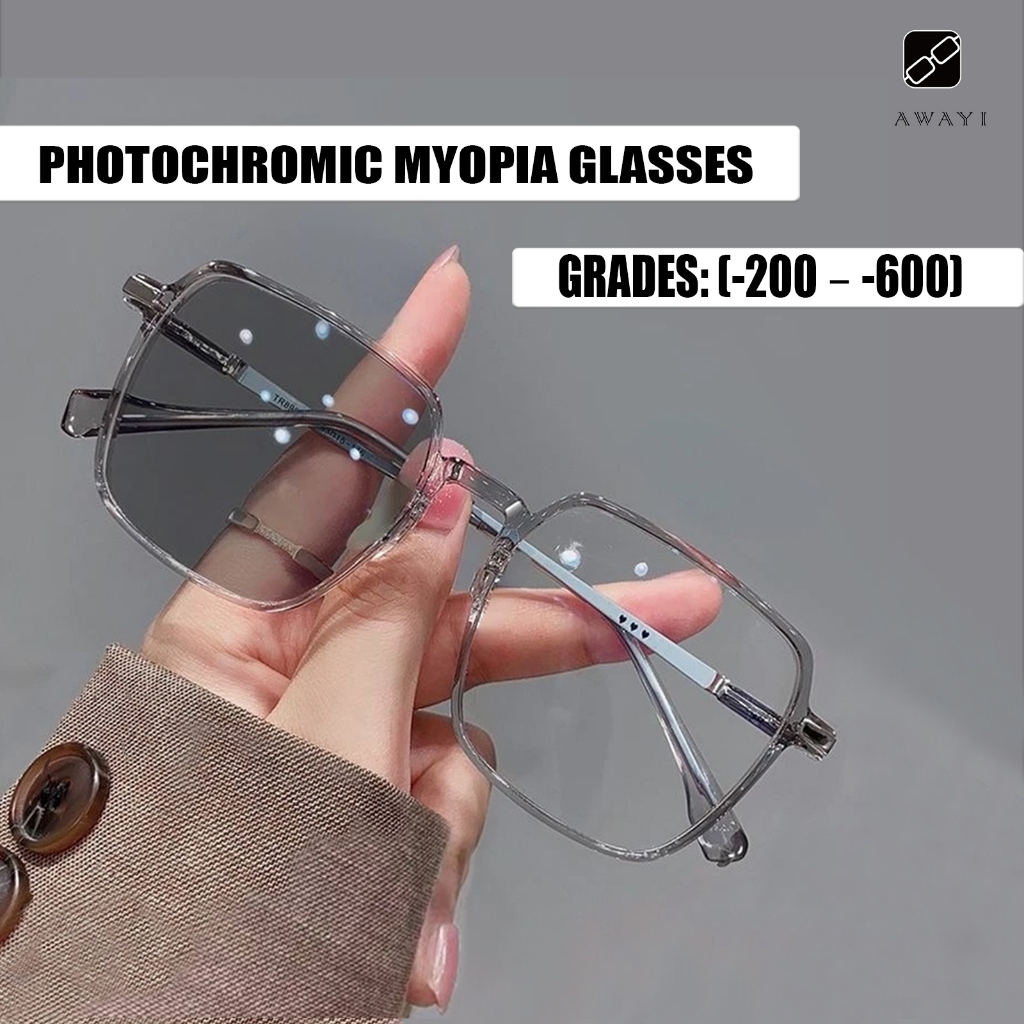 Photochromic Myopia with Anti-Radiation Lens Eyewear Ultralight ...