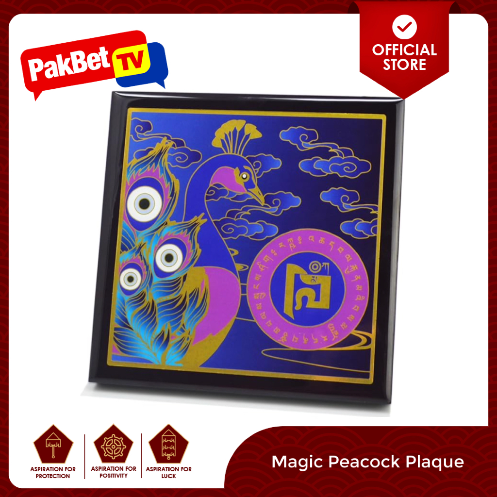 Magic Peacock Plaque | Feng Shui by PakBet TV | Shopee Philippines