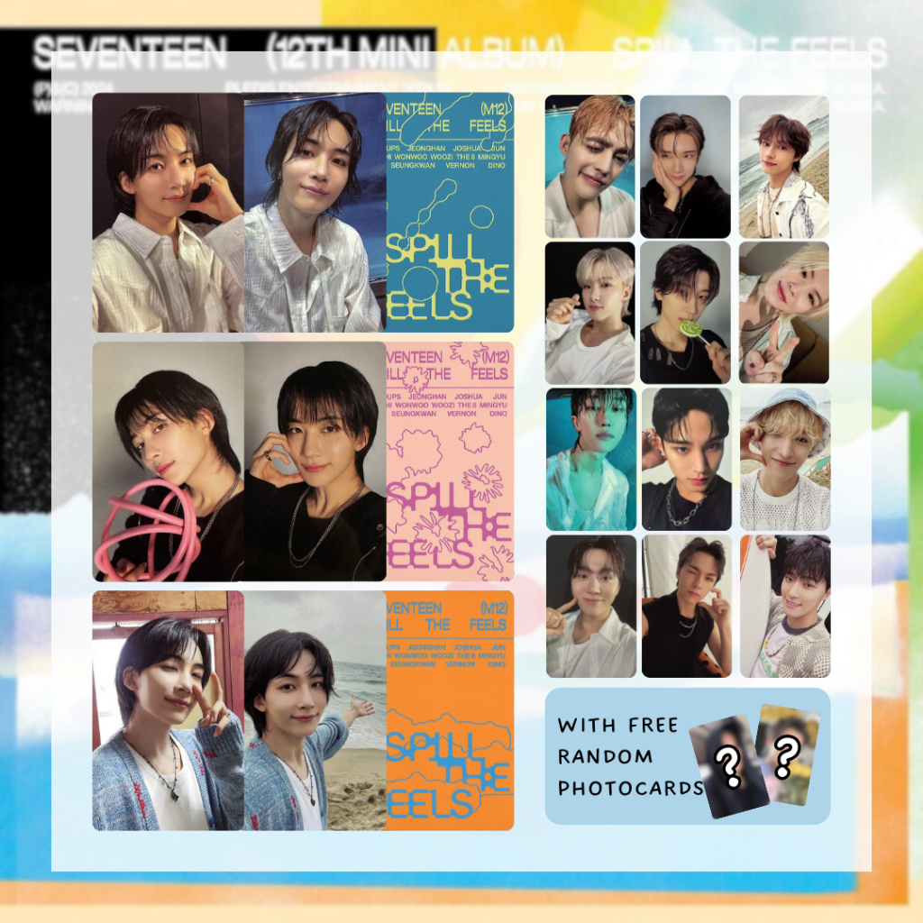 [MEMBER SET] SEVENTEEN SVT SPILL THE FEELS ALBUM VER BLUE, NEW, YOU ...
