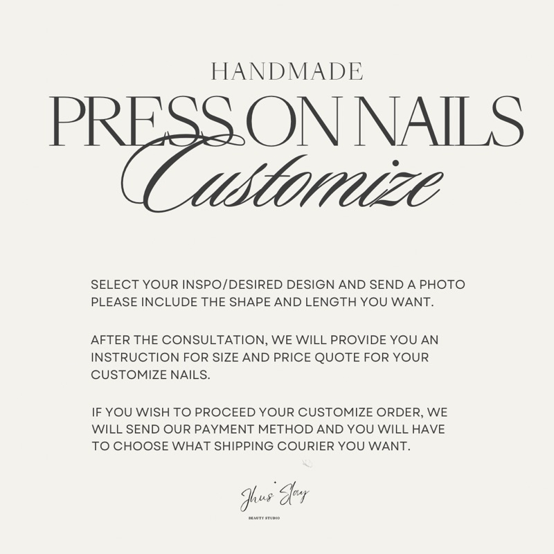 jhus slay customize nails | Shopee Philippines